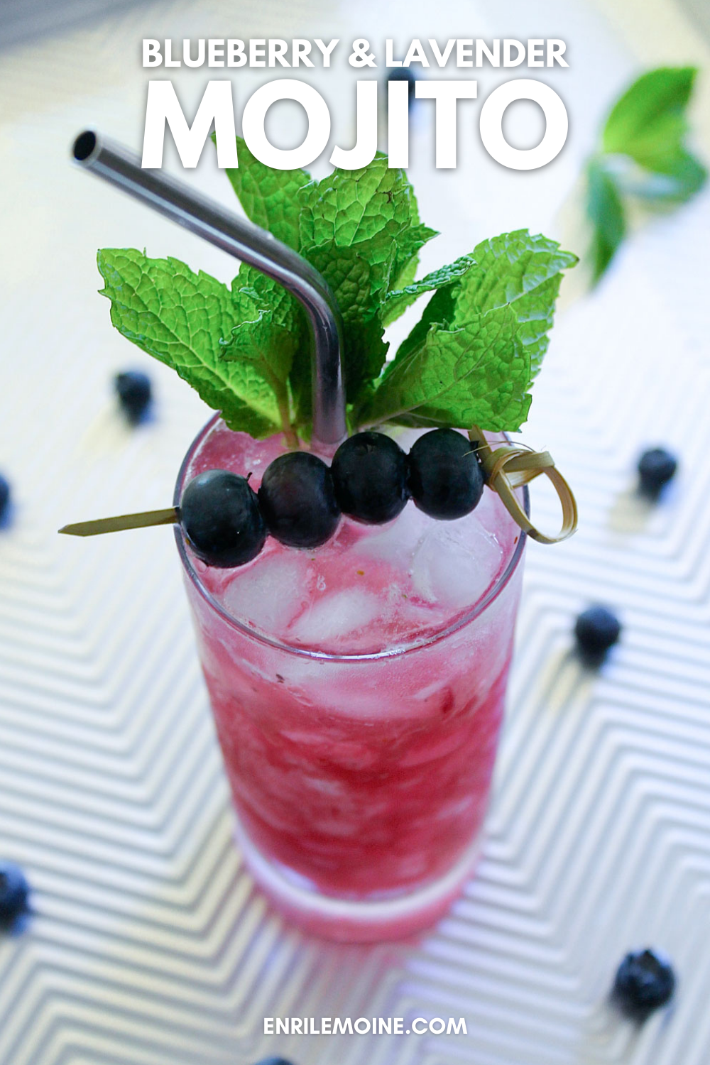 Blueberry Lavender Mojito + VIDEO - EnriLemoine