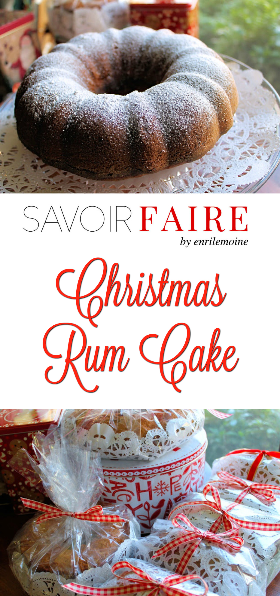 Christmas Rum Cake - EnriLemoine
