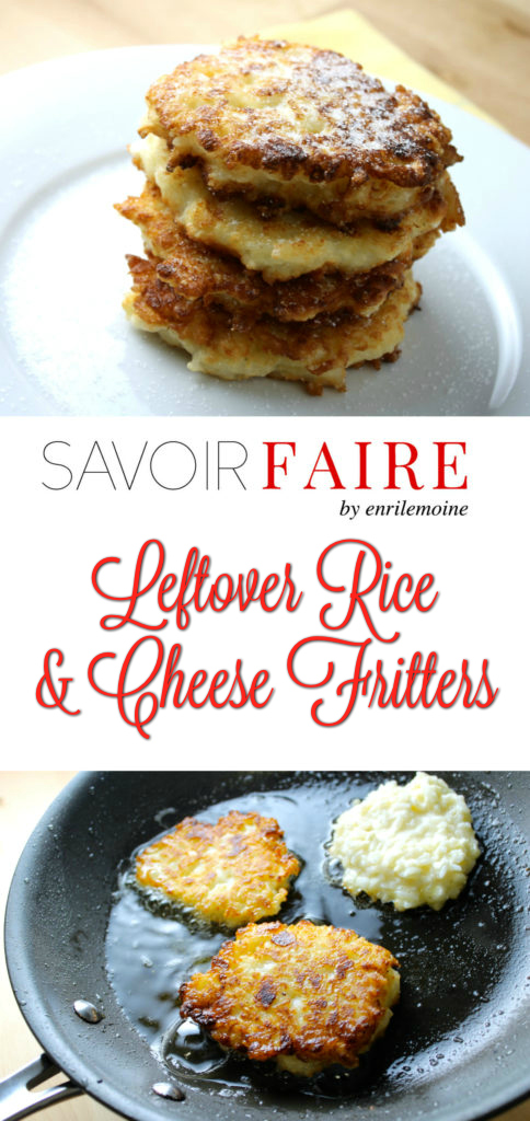 Leftover Rice & Cheese Fritters - EnriLemoine