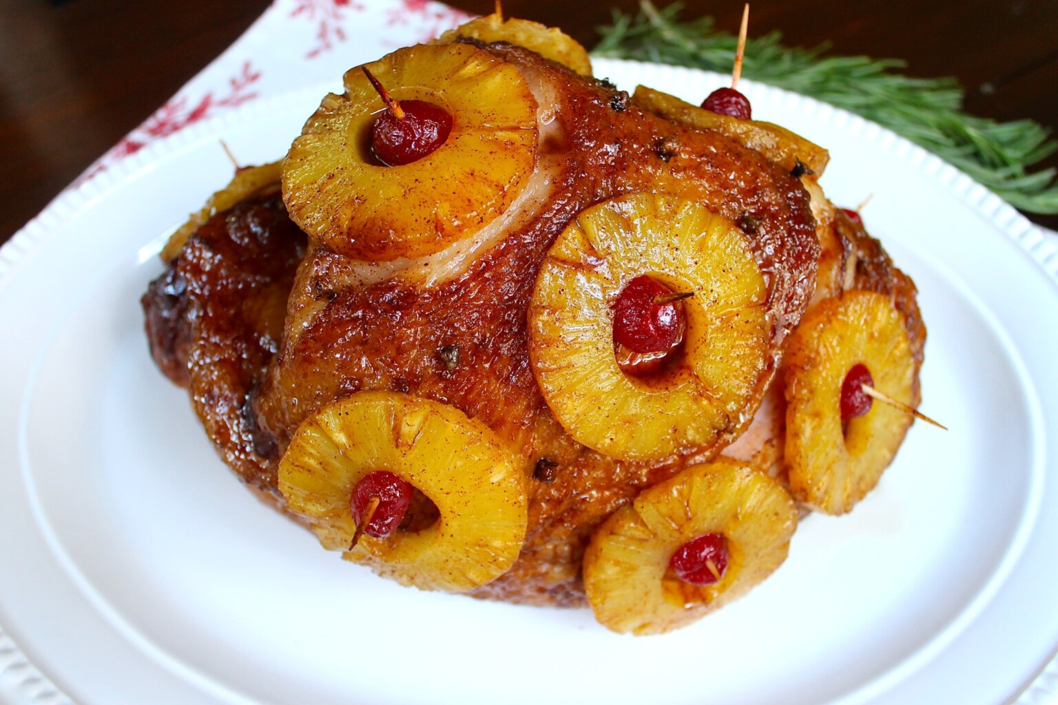 La mejor receta de jamón planchado con piña