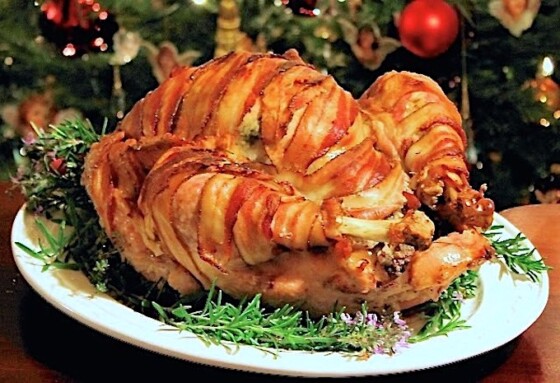 How to Make the Best Roasted Bacon-Wrapped Turkey