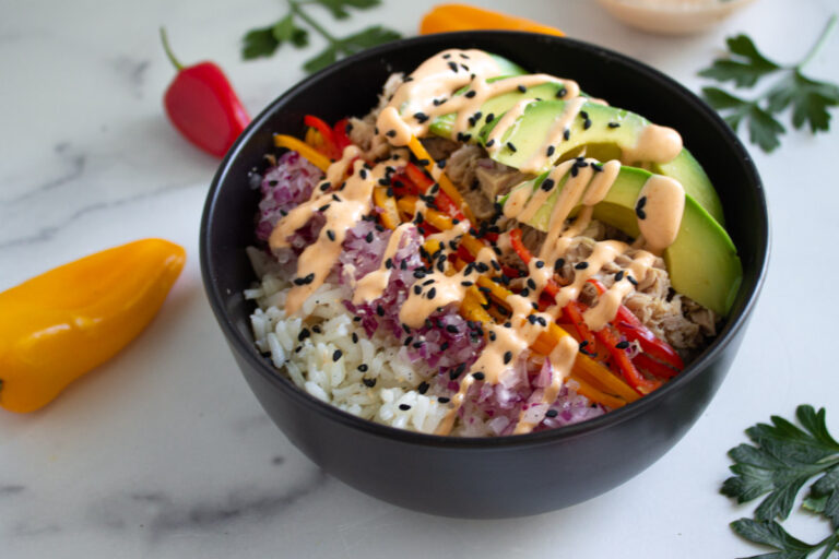 Tuna Poke Bowl with Sriracha Mayo Recipe
