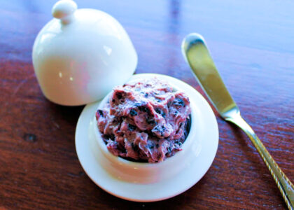 Enhance your mornings with this delicious Dried Blueberry Compound Butter
